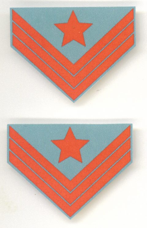 1:6 scale CSA Artillery Rank Chevron Set 07: Ordnance Sergeant | ONE ...