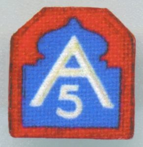 1:6 scale 5th Army Patch | ONE SIXTH SCALE KING!
