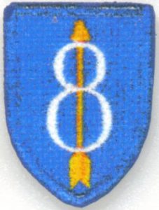 1:6 scale 8th Infantry Division Patch | ONE SIXTH SCALE KING!