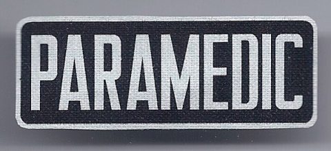 1:6 scale Generic Paramedic Back Patch: Black & White | ONE SIXTH SCALE ...