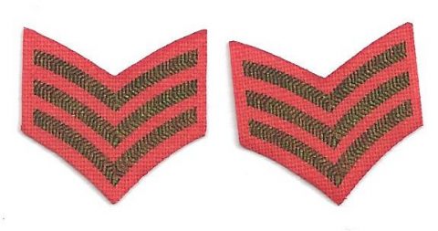 1:6 scale WWII British Royal Marines Rank Chevron Set 3: Sergean | ONE ...