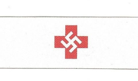 1:6 scale WWII German SS Medic’s Armband, Version 4 | ONE SIXTH SCALE KING!