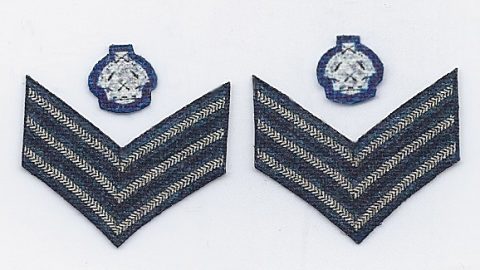 1:6 scale WWII British RAF Rank Chevron Set 03f: Flight Sergeant | ONE ...