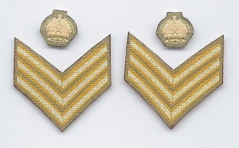 1:6 scale WWII British Royal Army Rank Chevron Set 4a: Regimenta | ONE ...