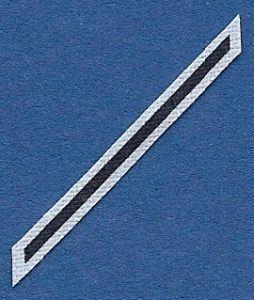 1:6 scale WWII US Navy Years of Service Stripe, White: 4 years | ONE ...