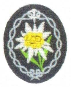 1:6 scale WWII German Edelweiss Sleeve Patch | ONE SIXTH SCALE KING!