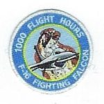 1:6 scale F-16 Fighting Falcon 1000 Flight Hour Patch | ONE SIXTH SCALE ...